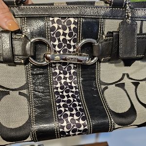 Coach | Bags | Coach Hampton F373 Signature Stripe Carryall | Poshmark